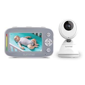 summer baby pixel cadet video baby monitor with 4.3-inch color display, remote steering camera – baby video monitor with clearer nighttime views and sleepzone boundary alerts