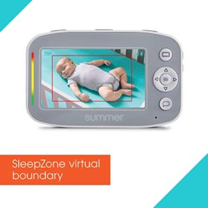 Summer Baby Pixel Cadet Video Baby Monitor with 4.3-Inch Color Display, Remote Steering Camera – Baby Video Monitor with Clearer Nighttime Views and SleepZone Boundary Alerts