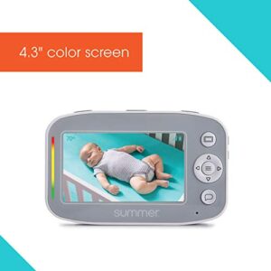 Summer Baby Pixel Cadet Video Baby Monitor with 4.3-Inch Color Display, Remote Steering Camera – Baby Video Monitor with Clearer Nighttime Views and SleepZone Boundary Alerts