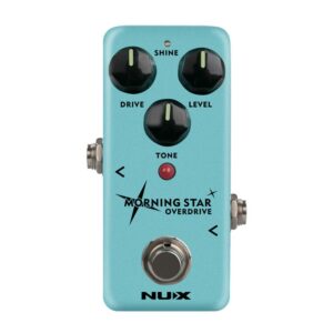 nux morning star guitar overdrive effect pedal blues-break overdrive with an extra treble touch option,true bypass or buffer bypass