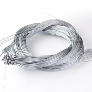 10 pcs stainless steel shifter cable bike derailleur cable shifter cables, 2m length replaceable derailleur cables stainless steel mtb shifter cable set