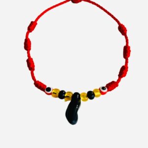 LUXURYGOLD888 AZABACHE RED EVIL EYE BRACELET FOR PROTECTION - B129