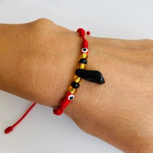 LUXURYGOLD888 AZABACHE RED EVIL EYE BRACELET FOR PROTECTION - B129