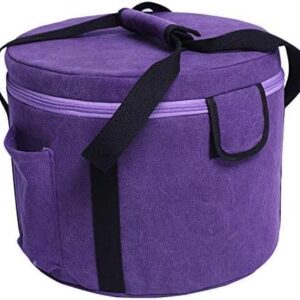 ENERGYSOUND Purple Colored Canvas Carrier for Holding Crystal Singing Bowl 8"