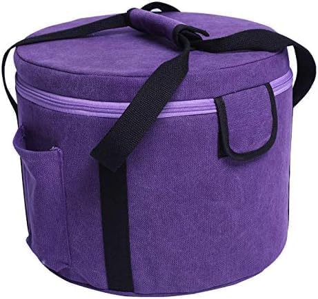 ENERGYSOUND Purple Colored Canvas Carrier for Holding Crystal Singing Bowl 8"