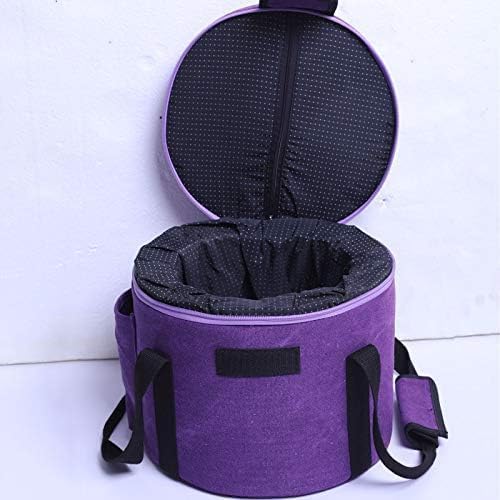 ENERGYSOUND Purple Colored Canvas Carrier for Holding Crystal Singing Bowl 8"