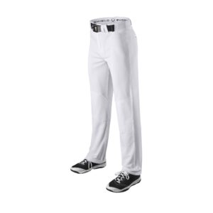 evoshield youth general relaxed fit uniform baseball pants - team white, medium