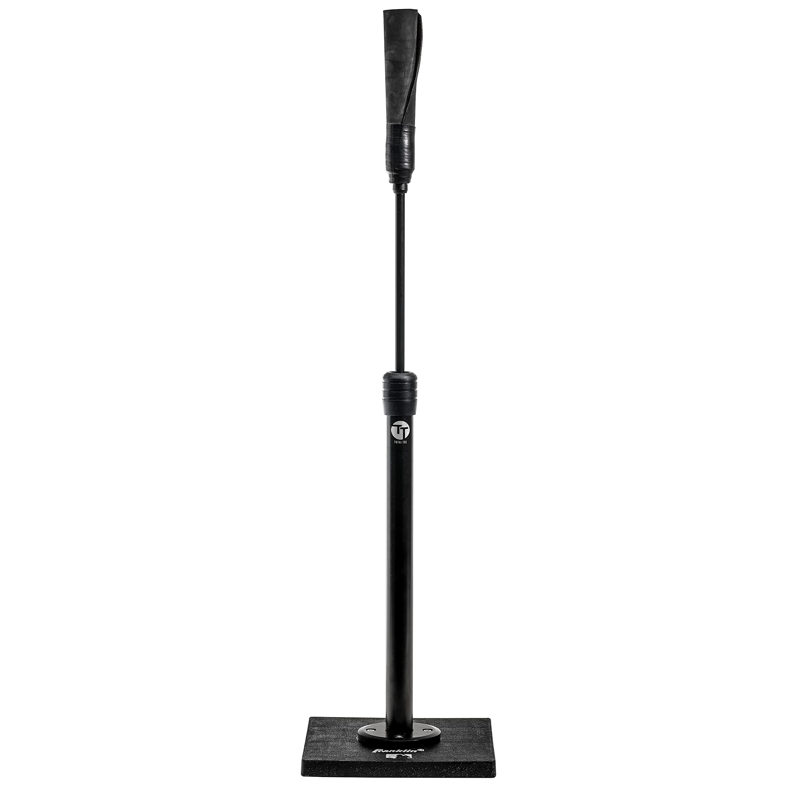 Franklin Sports Baseball Batting Tee - MLB Total Tee Baseball + Softball Hitting Tee - Batting Practice Stand - Adult + Youth Batting Tee - Adjustable Tee,Black