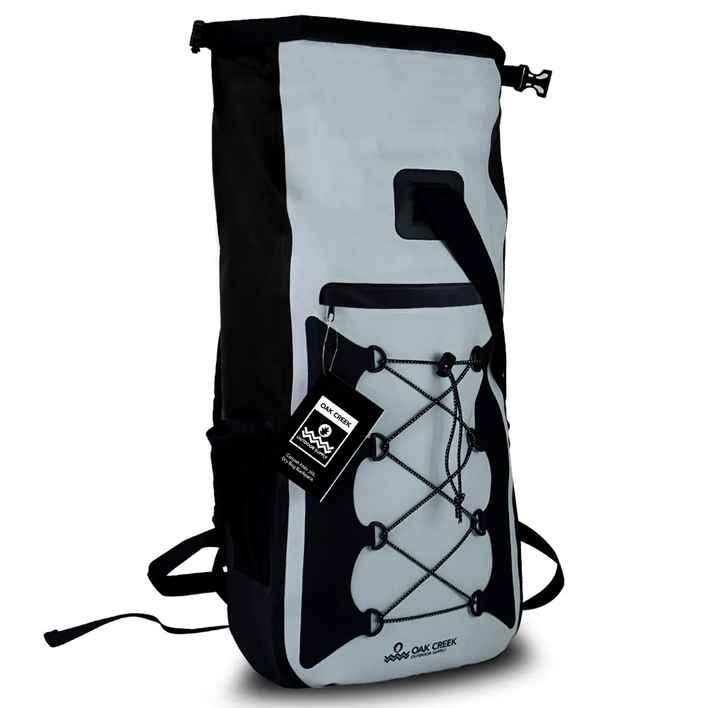 Oak Creek Canyon Falls 30L Dry Bag Backpack. Premium Waterproof Backpack with Padded Shoulder Straps. PVC Construction. Keep Your Gear Dry