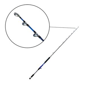 EatMyTackle Pro Jigging Rod | Saltwater Fishing Rod (30-50lb. Fast Action, 2pc)