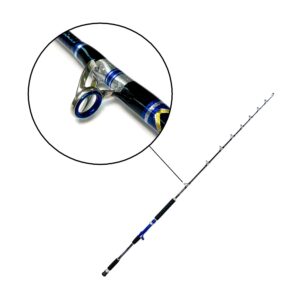 EatMyTackle Pro Jigging Rod | Saltwater Fishing Rod (30-50lb. Fast Action, 2pc)