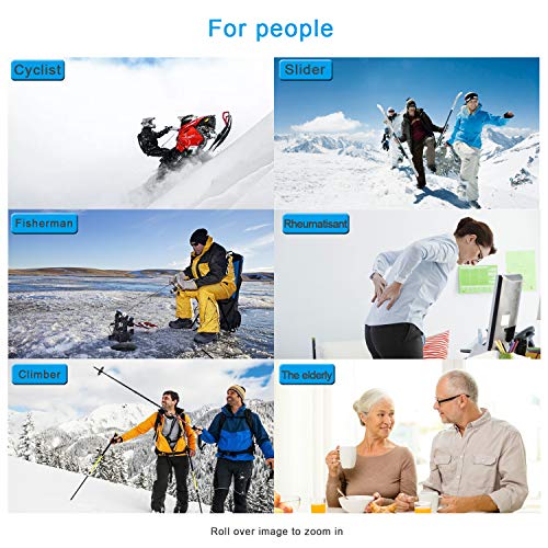 SNOW DEER Upgraded Heated Gloves Men Women,Ski Motorcycle Electric Battery Mittens Gloves