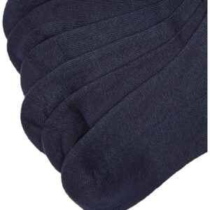 Jefferies Socks Little Boy's Seamless Half Cushion Sport Crew Socks 6 Pair Pack, Navy, Medium