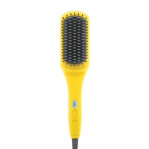 drybar the brush crush heated straightening brush | one step hair straightener brush, smooth and style for frizz-free hair, works with all hair types