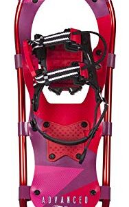 Yukon Charlie's Advanced Float Women's Snowshoe Kit, 8-inch x 25-inch, Includes Snowshoes, Trekking Poles and Travel Bag