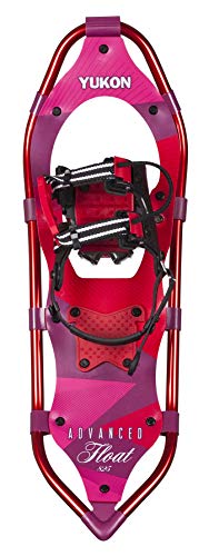 Yukon Charlie's Advanced Float Women's Snowshoe Kit, 8-inch x 25-inch, Includes Snowshoes, Trekking Poles and Travel Bag