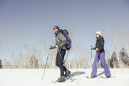 Yukon Charlie's Advanced Float Women's Snowshoe Kit, 8-inch x 25-inch, Includes Snowshoes, Trekking Poles and Travel Bag