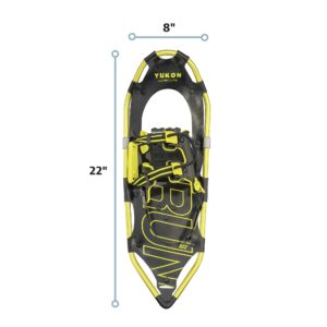 Yukon Charlie's Run Ultra-Lite Snowshoe 8-inch x 22-inch Designed for Running