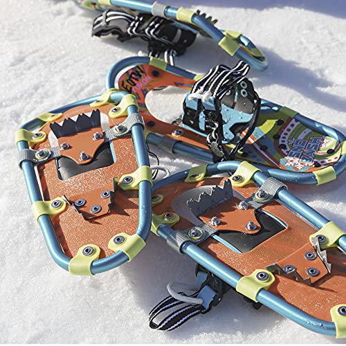 Yukon Charlie's Yukon SNO-Bash Kids Snowshoe and Trekking Pole Kit - for Boys and Girls up to 100lbs