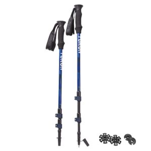 yukon charlie's advanced trekking poles, fast lock adjustment system, trekking and snow baskets included