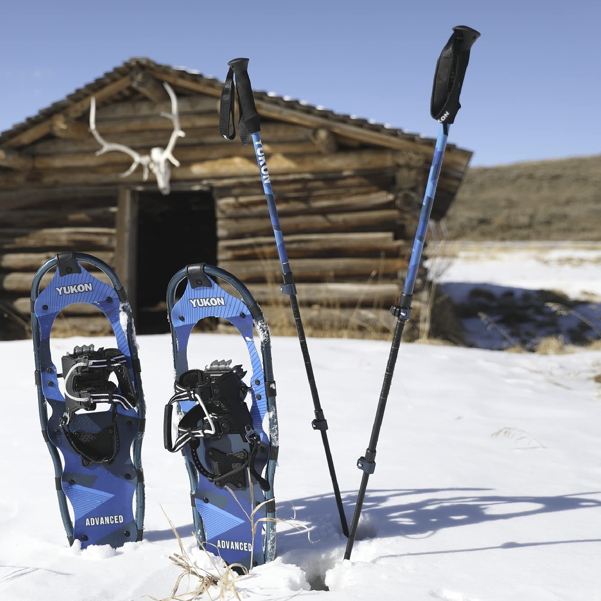 Yukon Charlie's Advanced Trekking Poles, Fast Lock Adjustment System, Trekking and Snow Baskets Included