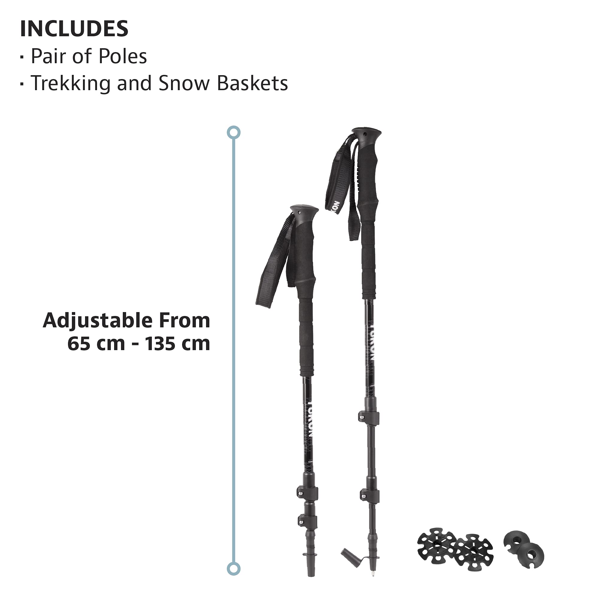 Yukon Elite Trekking Pole, Black, 83-0149