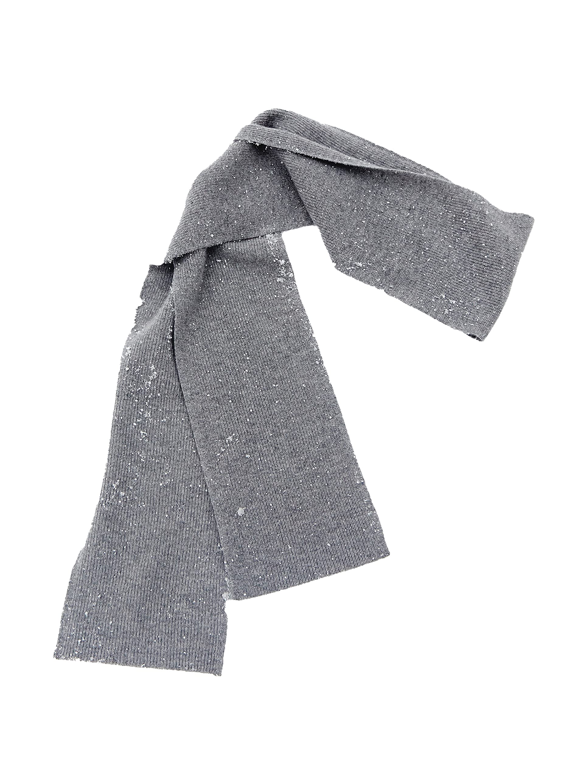 State Cashmere Unisex Ribbed Knit Scarf Made with 100% Pure Inner Mongolian Cashmere - Elegant, Soft, & Versatile - Ultra Warm Winter Accessories - (Pale Charcoal, 70"x7")