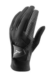 mizuno female thermagrip women's thermagrip glove gloves-pair, black, medium