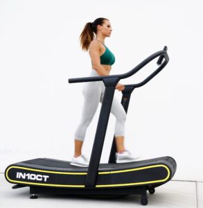 in10ct (intensity) health runner curved manual treadmill - non motorized treadmill with curved running platform