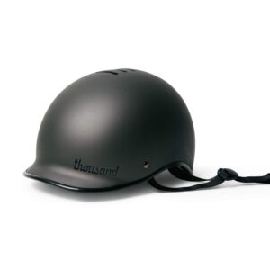 thousand adult bike helmet - heritage collection - stealth black, large