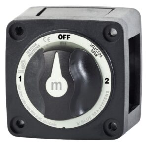 blue sea systems 6008200 m-series series battery switch 3 position selector, black