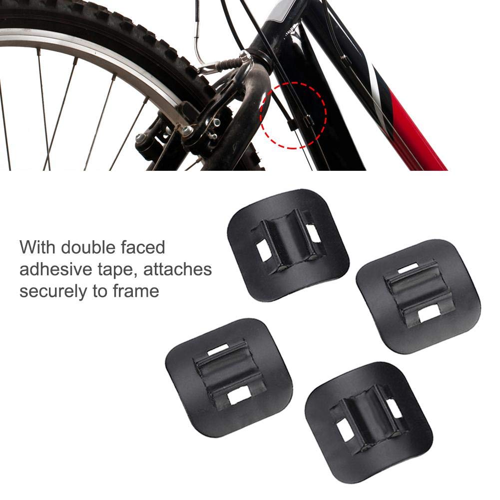 Tbest Rotating S Hook Clips for MTB Road Mountain Bike MTB C Clips MTB Kabel Clip