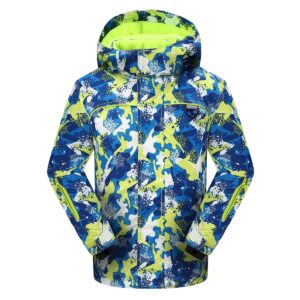 phibee big boy's waterproof breathable snowboard ski jacket print1 6