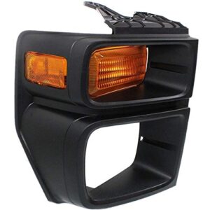 FITRITE AUTO PARTS New Front Right Passenger Side Parking Light For 2008-2014 Ford Econoline Van, Lens and Housing, With Sealed Beam Head Lights FO2525103 8C2Z13200B