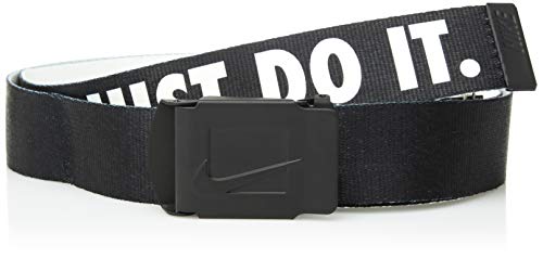 Nike Men's Standard Just Do It Reversible Web, Black, O/S