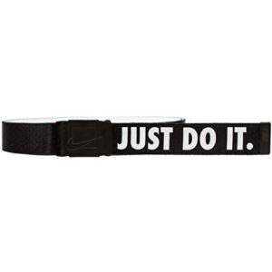 Nike Men's Standard Just Do It Reversible Web, Black, O/S