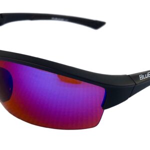 BluBlocker Black Stinger Polarized with Blue Mirror Lens - 4214K