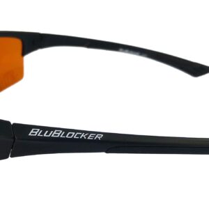 BluBlocker Black Stinger Polarized with Blue Mirror Lens - 4214K