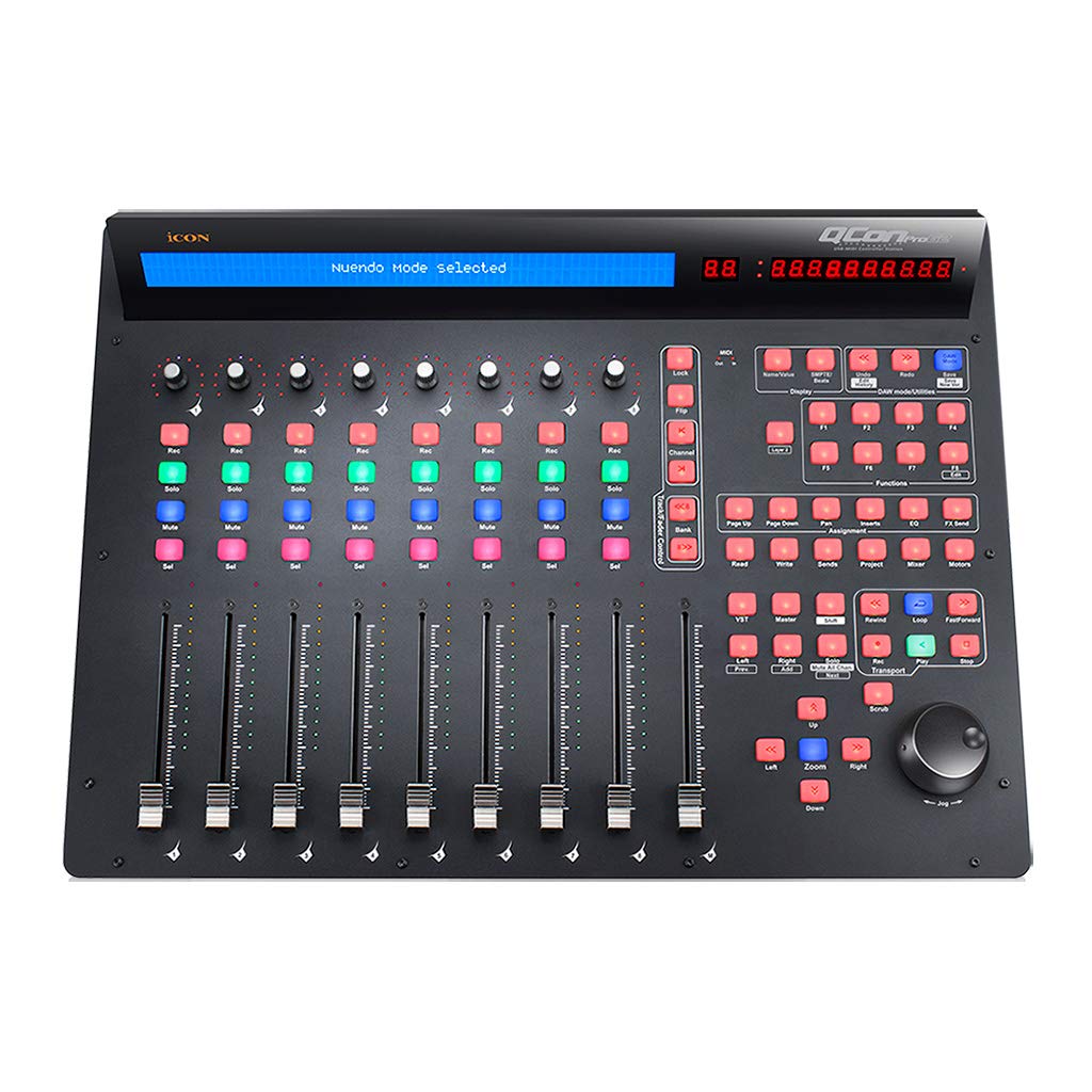 QCon Pro G2 8-channel universal DAW control surface with Mackie Control and HUI