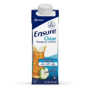 ensure clear apple, 8 oz recloseable carton, abbott 64903 - case of 24