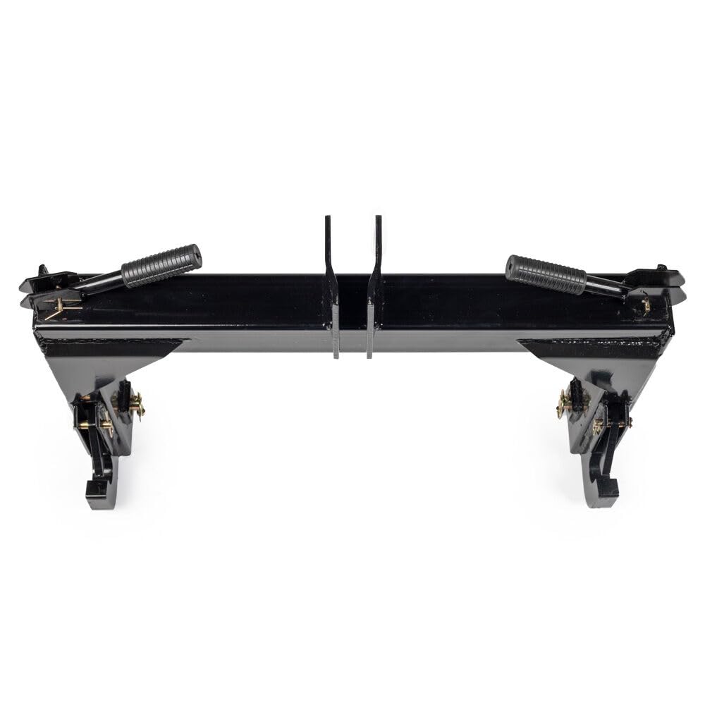 Titan Attachments 3 Point Quick Hitch Adaption to Category 1 Tractors, 3000 LB Lifting Capacity, 27.5" Between Lower Arms, 14.5" ~17.5" Level Adjustment, Black Finish