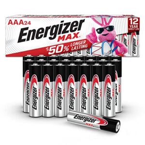 energizer aaa batteries, max triple a max battery alkaline, 24 count