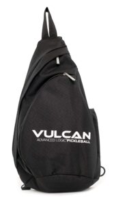 vulcan pickleball sling bag, black