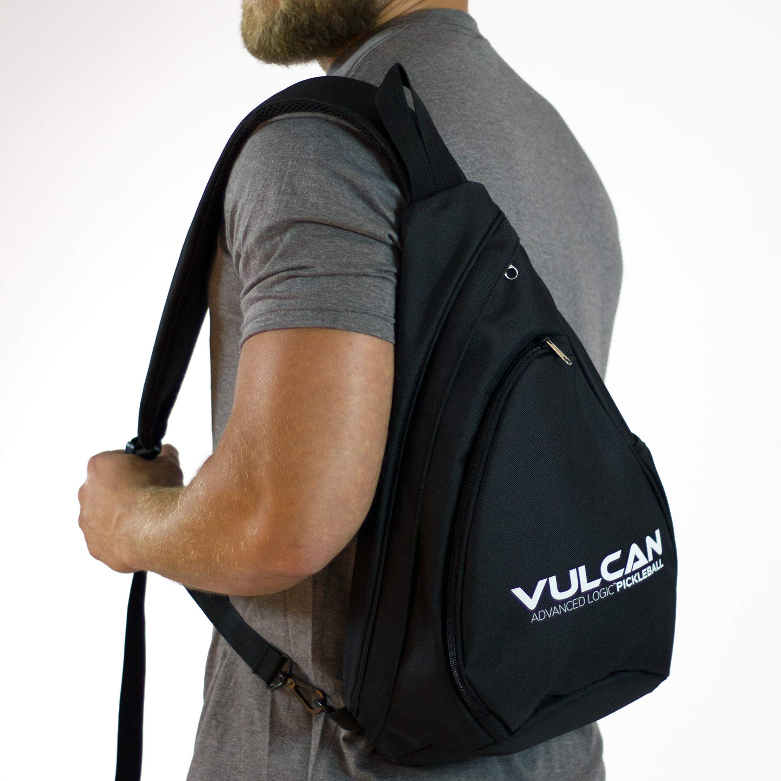 Vulcan Pickleball Sling Bag, Black