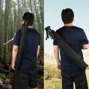 Cosmos Trekking Poles Carry Bag Portable Hiking Poles Carrying Shoulder Bag Tent Poles Replacement Storage Pouch for Trekking Hiking Poles & Walking Stick, Ajustable Shoulder Strap, Black