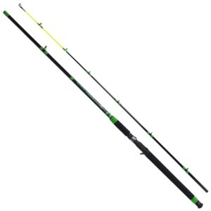 championship catfish rod: 2 piece casting, medium heavy chop stick, sensitive tip for detecting bites, heavy backbone for hauling in ugly monsters, 10-50lb line, 7'6"