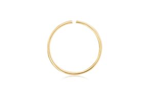 ondaisy 10k solid gold open tragus cartilage snug daith helix inner outer conch 6mm round large big tiny small thin mini face nose septum hoop ring ear piercing earring for women girls men