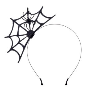 halloween spider web fasciantor spider spiderweb halloween party head piece (black spider)