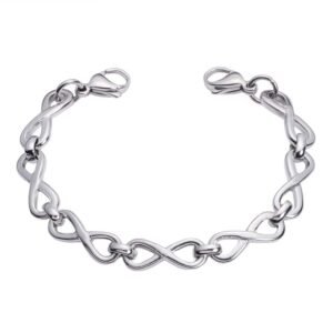 medical alert id stainless forever link replacement bracelet- (7)