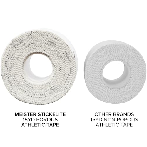 Meister StickElite Professional Porous Athletic Tape - 15yd x 1.5" - White - 3 Rolls